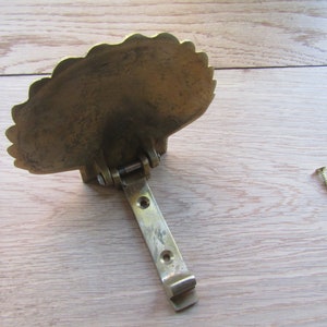 SOLID BRASS Architectural Sea Shell Door Knocker Vintage Retro Old ...