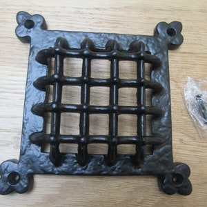 Cast Iron Medieval Gothic Door Window Glass Bullion Aperture Grille ...