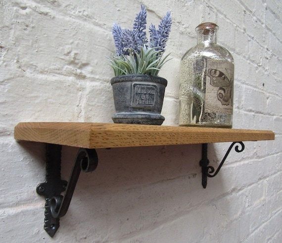 Solid Oak Wood Handmade Shelves Rustic Shelf 15cm DEEP With - Etsy
