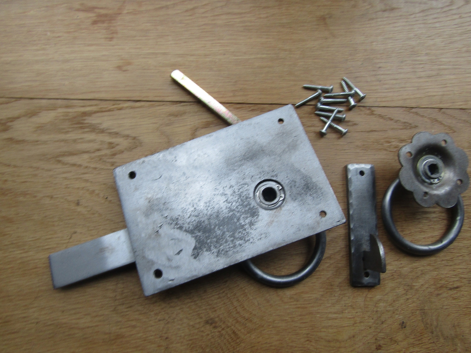 COTTAGE RING LATCH Hand Forged Blacksmith Rustic Wrought Iron - Etsy