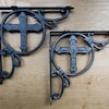 16 BLACK HAND FORGED Wrought Iron Blacksmith Sign Board Hanging Bracket ...