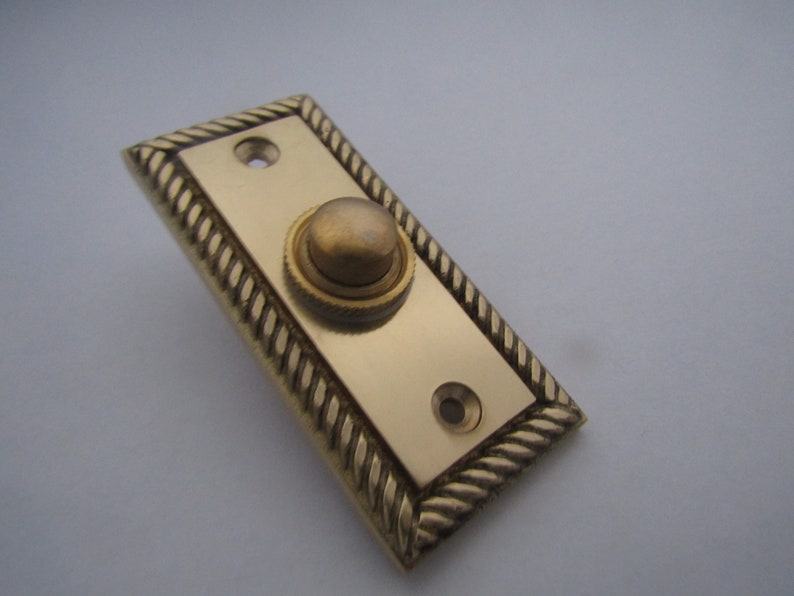 SOLID BRASS Door Bell Push Vintage Victorian Antique Hard | Etsy