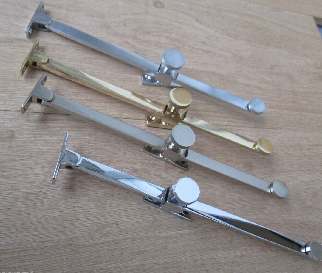 Sliding Screw Down Stay Lock Window Casement Stay Solid Brass Polished ...