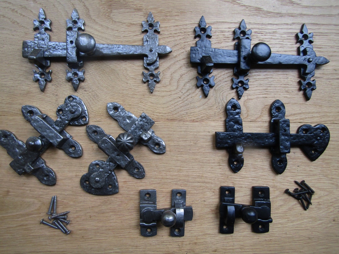 CAST IRON DOOR Latch Rustic Iron Door Privacy Catch Latch Victorian ...