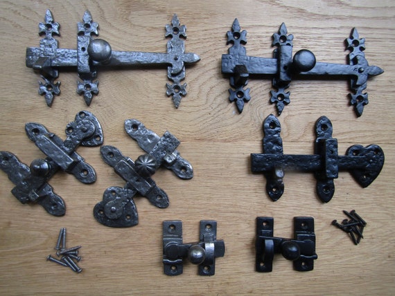CAST IRON DOOR Latch Rustic Iron Door Privacy Catch Latch - Etsy