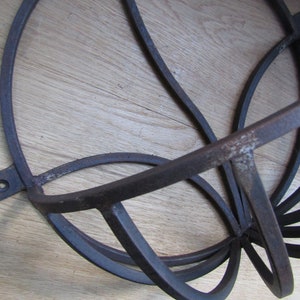 Hand Forged Wrought Iron Vintage Old English Style Equine Hay Rack ...