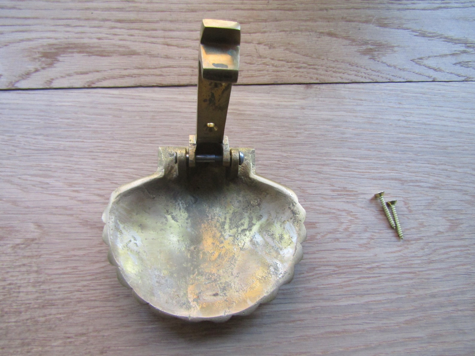 SOLID BRASS Architectural Sea Shell Door Knocker Vintage Retro | Etsy