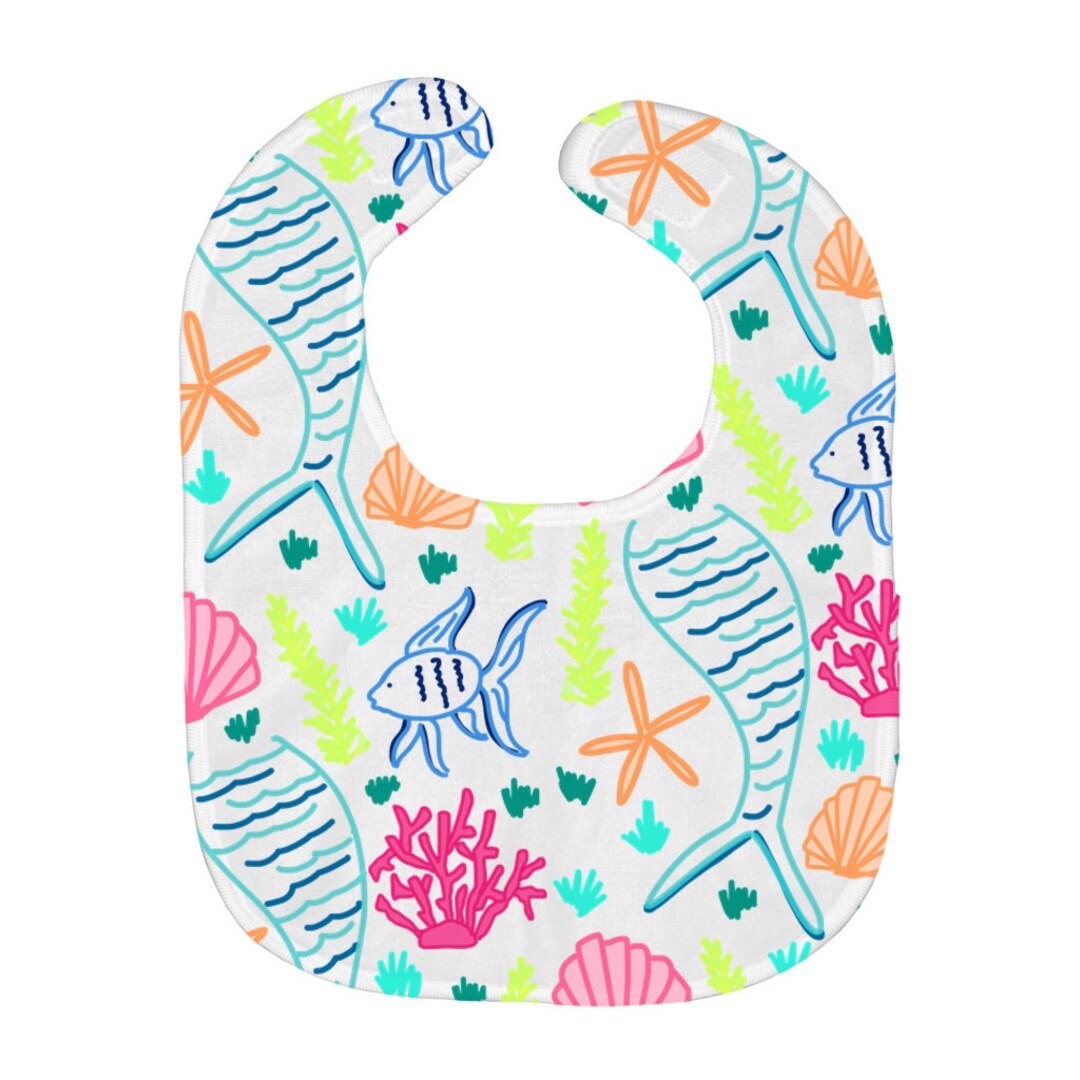 Let's Shellabrate Summer Baby Bib Baby Gift Baby Shower Gift Colorful ...