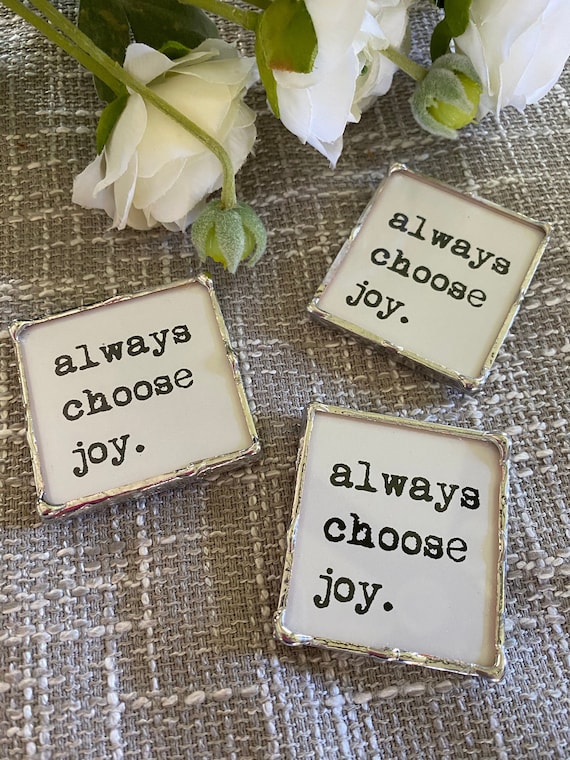 Always Choose Joy Magnets Christmas Gift Inspirational | Etsy