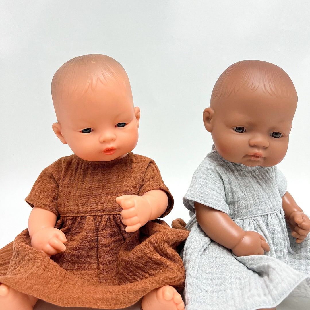 Miniland 32 Cm Doll Dress Grey Doll Dress Cinnamon 12 Inch Doll Dress miniland-32-cm-doll-dress-grey-doll-dress-cinnamon-12-inch-doll-dress
