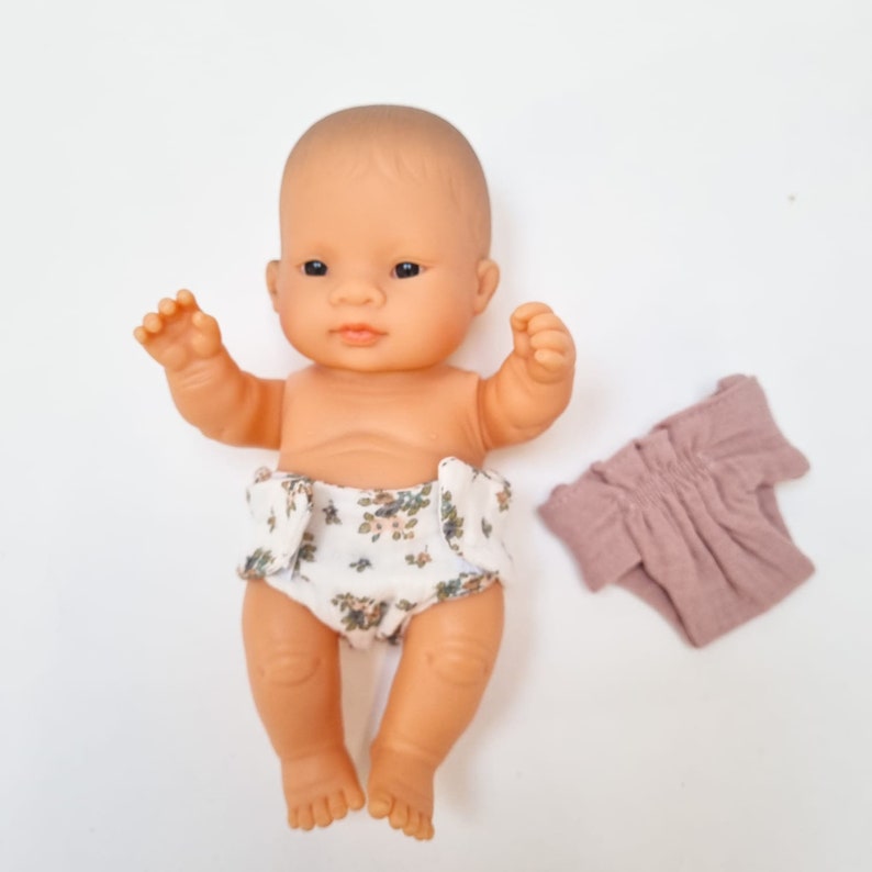 Baby Doll Nappies, Doll Nappies, Doll Diapers, Set of Two Muslin ...
