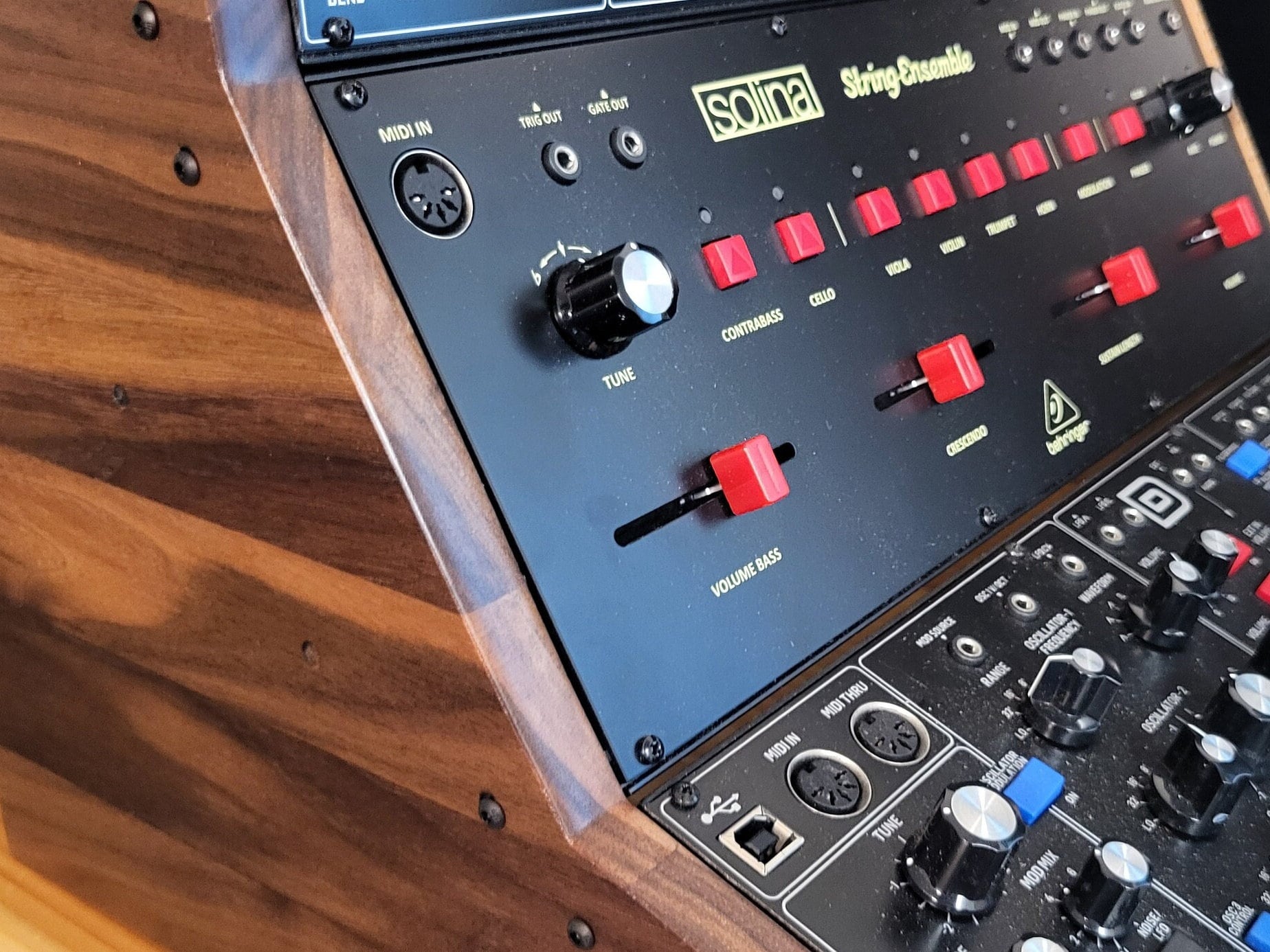 Wood Eurorack Synth Rack for Moog Dfam,mother-32 & Subharmonicon Trio ...