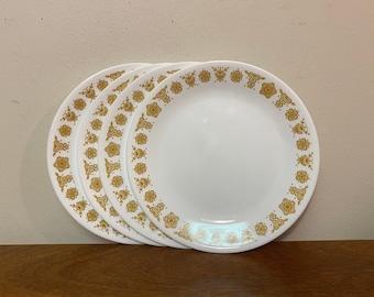 Vintage Corelle ‘harvest Home’ Set of 4 Salad/luncheon Plates - Etsy
