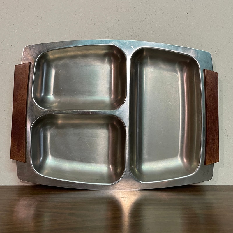 Stainless Steel Divided Plate - Etsy
