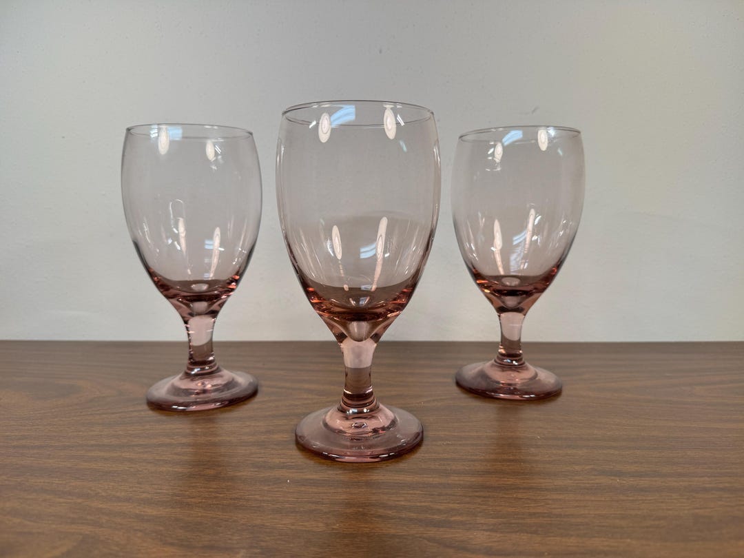 Three Libbey Premier Plum 16 Oz Iced Tea Glasses - Retro Modern Minimal ...