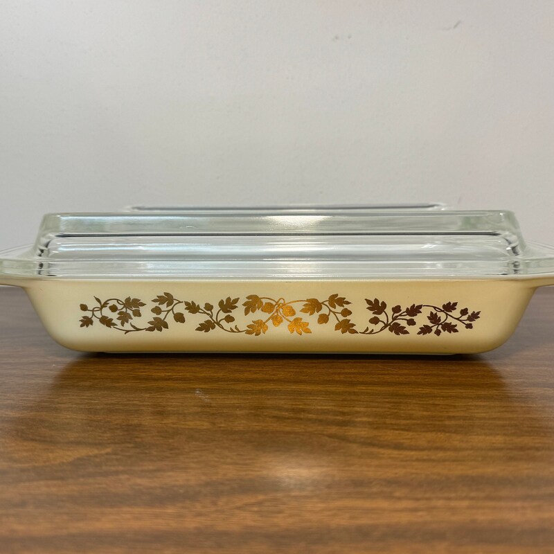 Pyrex Golden Leaf - Etsy