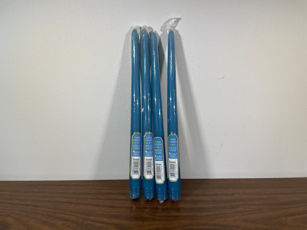 Four Candle-lite 12" Wedgewood Wax Taper Candles - Unused Sealed ...