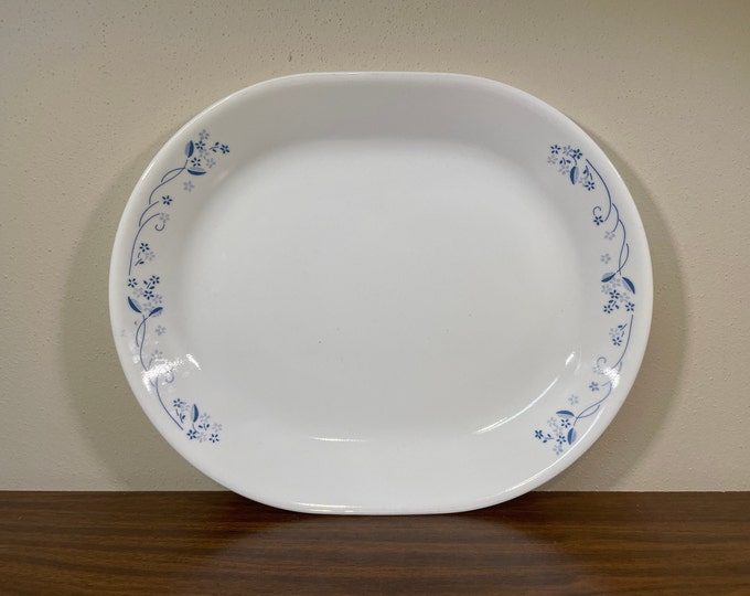 Corelle Provincial Blue Serving Platter - Cornflower Floral Flower ...