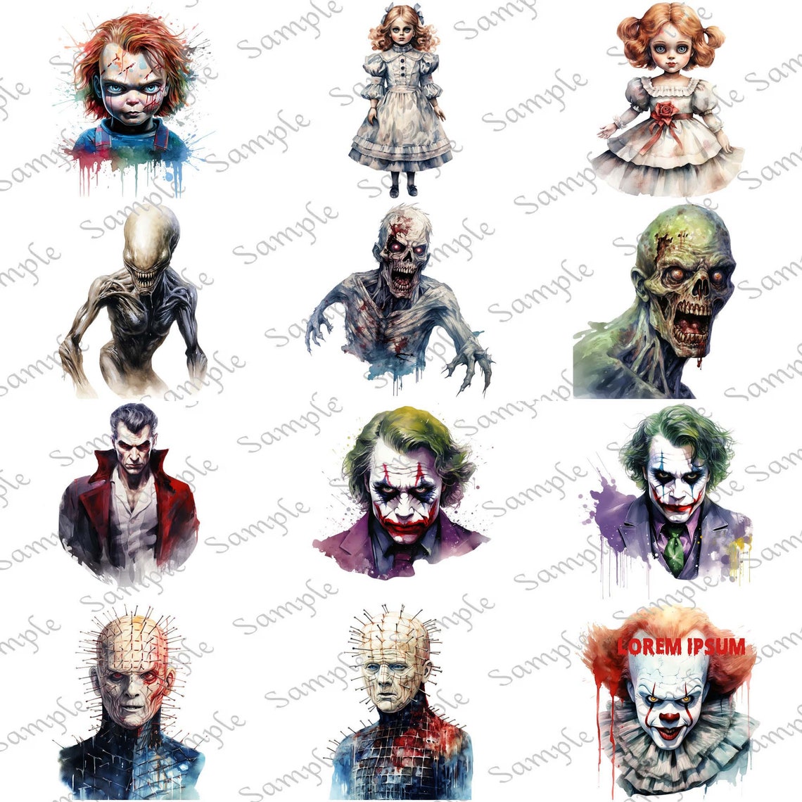 35 Horror Villain Clipart, High Quality Transparent Pngs, Instant ...
