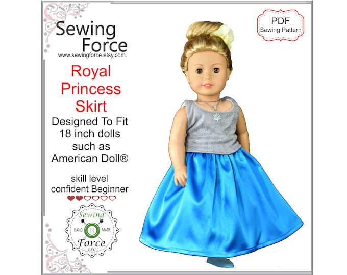Floaty Princess Gown Designed for 18 Inch Dolls Such as American Girl ...