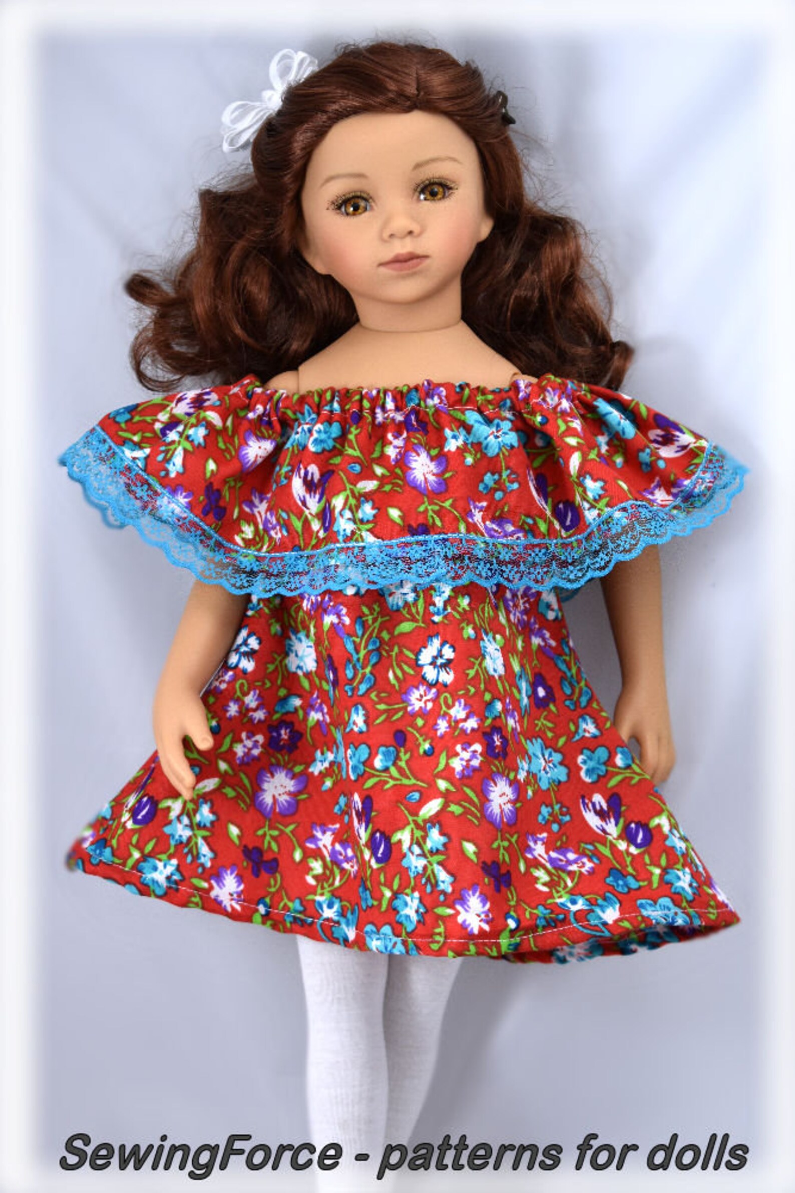 Off the Shoulder Dress PDF Sewing Pattern Designed to Fit 20 - Etsy