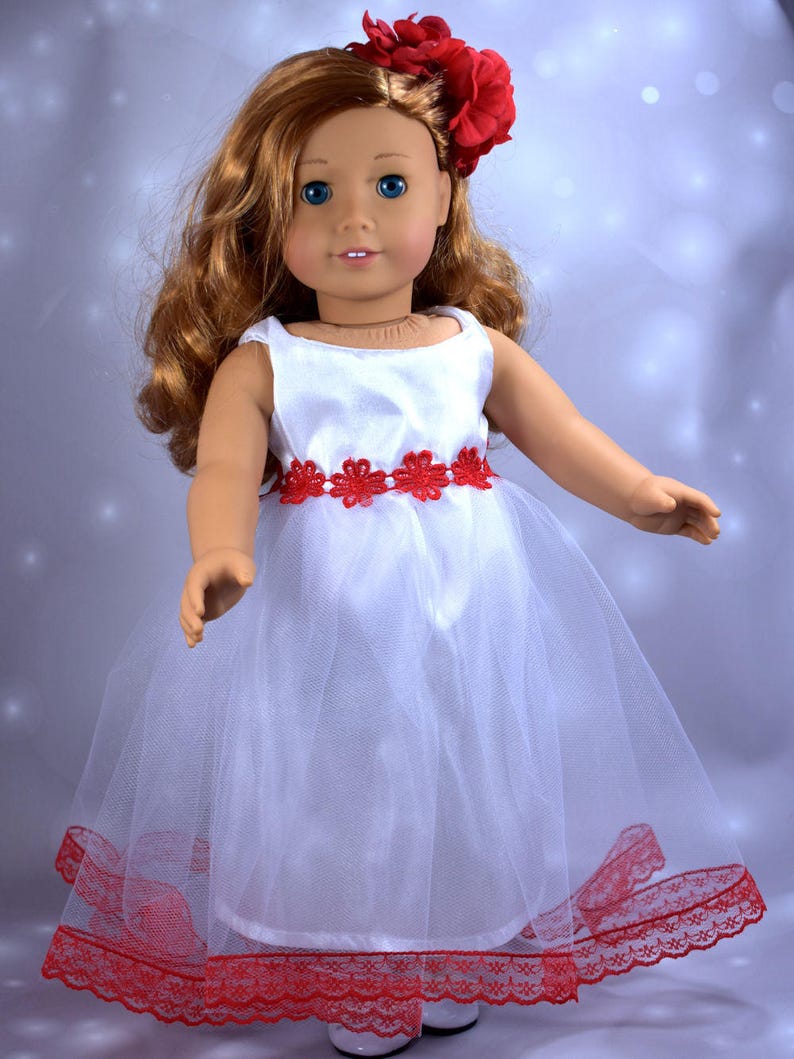18 Inch Doll Clothes Dress Gown Pattern Fits Dolls Such As Etsy