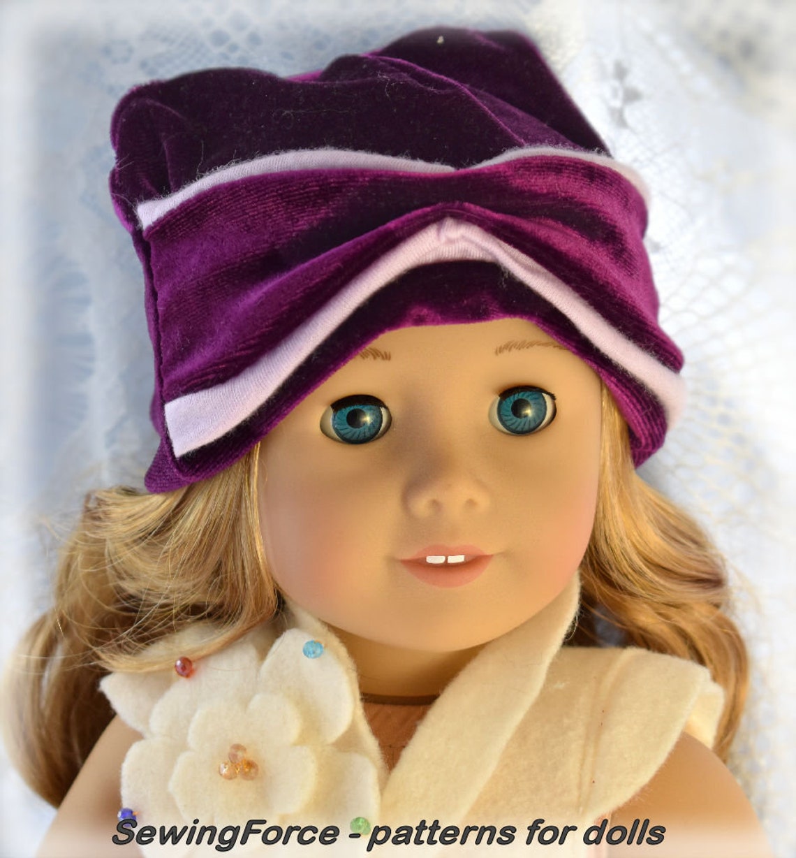 18 Inch Doll Pdf Sewing Pattern Hat With Bow Desighned for | Etsy