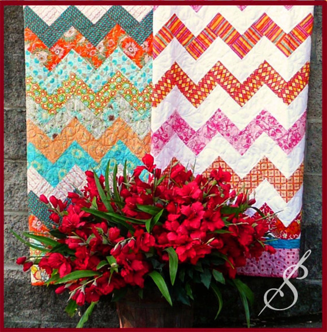 Zigzag: A Chevron Quilt Pattern - Etsy
