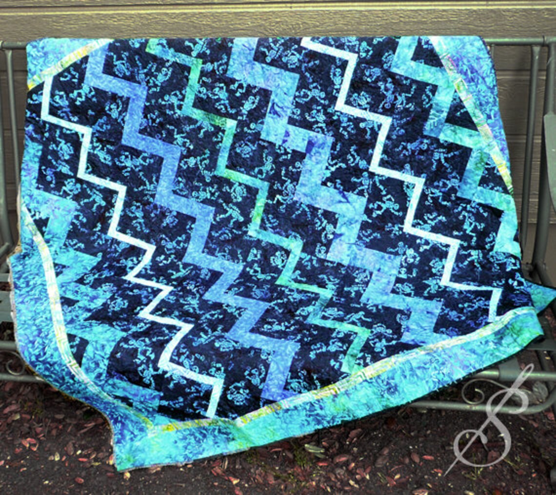 Streak of Lightning: A Chevron Quilt Pattern - Etsy