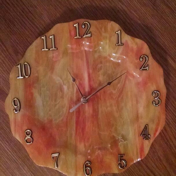 Stained Glass Clock - Etsy