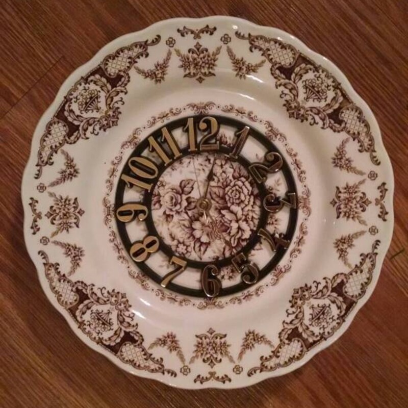 Plate Wall Clock - Etsy