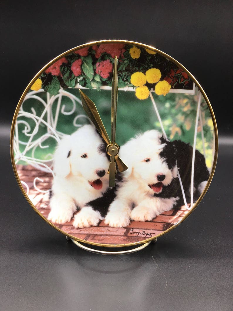 Double Take Puppy Dog 8 1/8 Inch Clock !! - Etsy