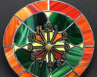 Stained Glass Clock - Etsy