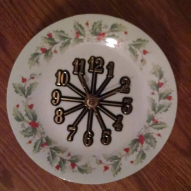 Plate Wall Clock - Etsy