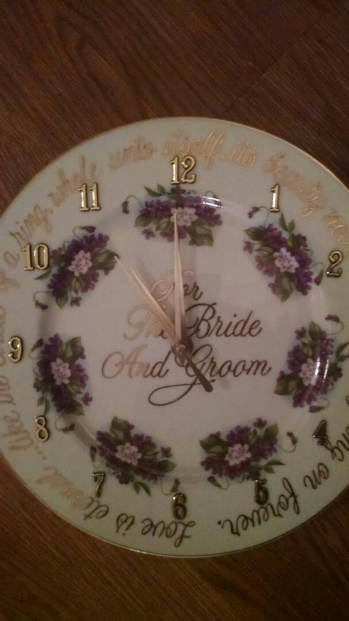 Wedding Clock for the Bride and Groom - Etsy