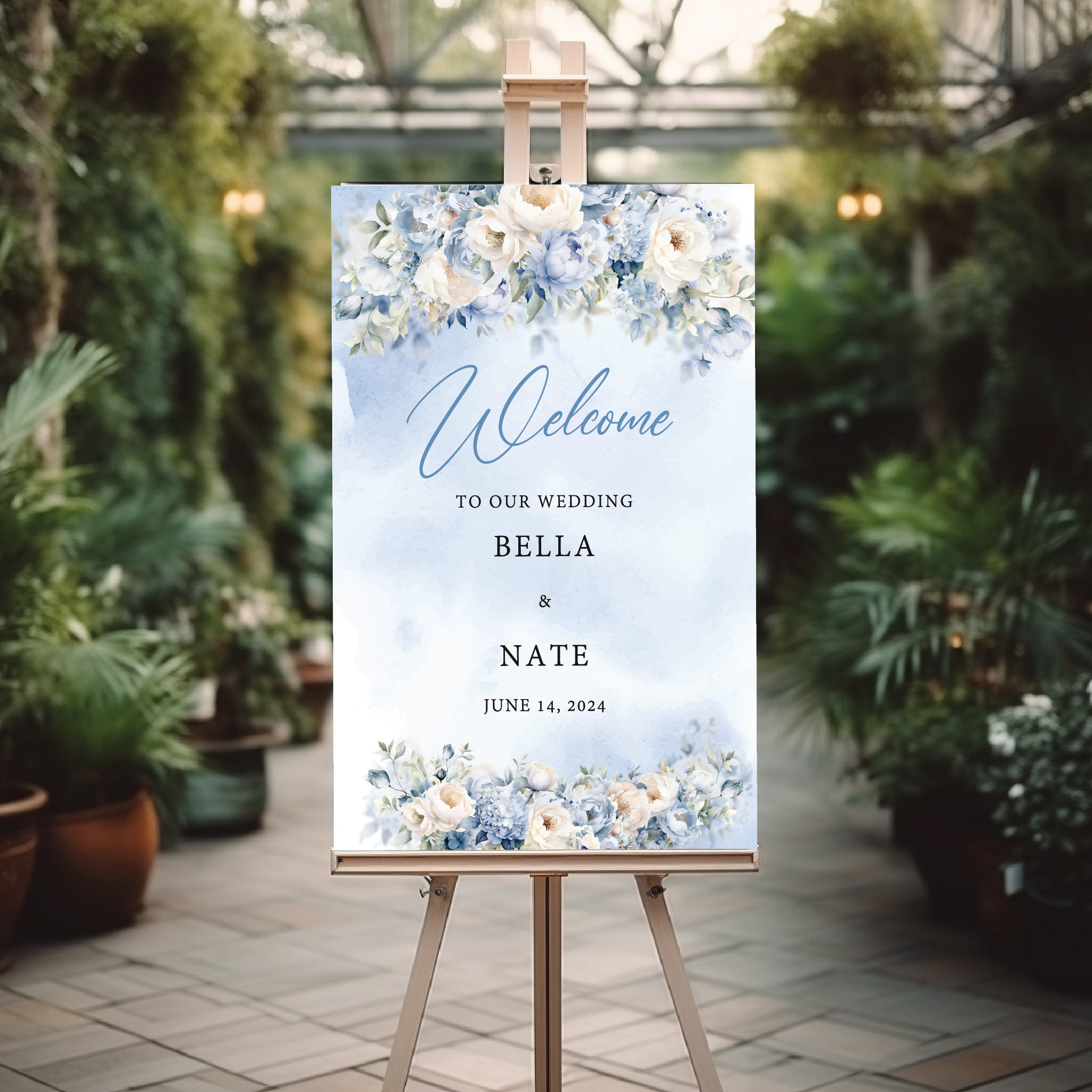 Wedding Welcome Sign, Reception Sign, Classic Wedding Sign, Minimalist ...