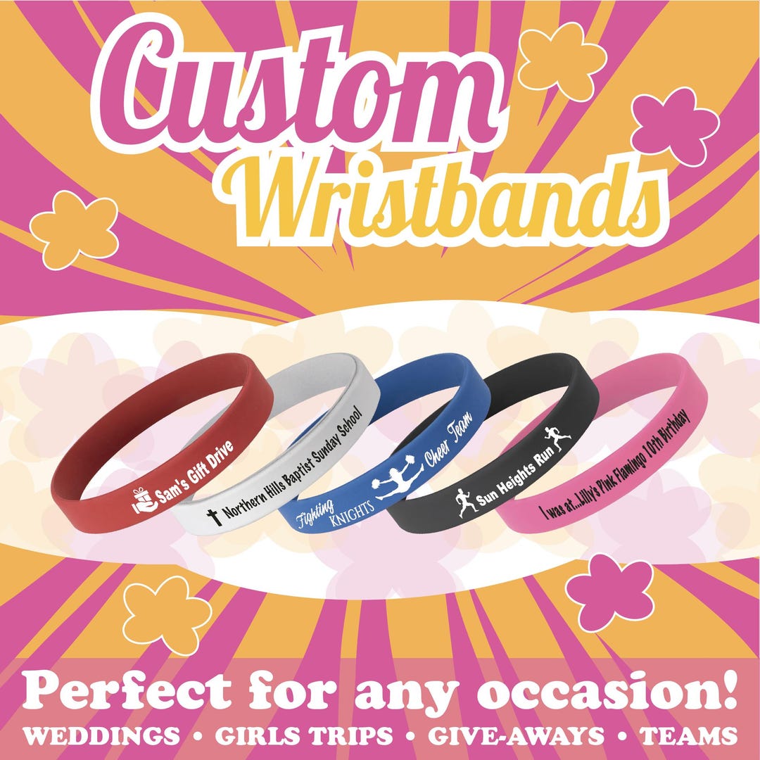 Personalized Silicone Bracelets – Engraved Custom Bands for Events ...