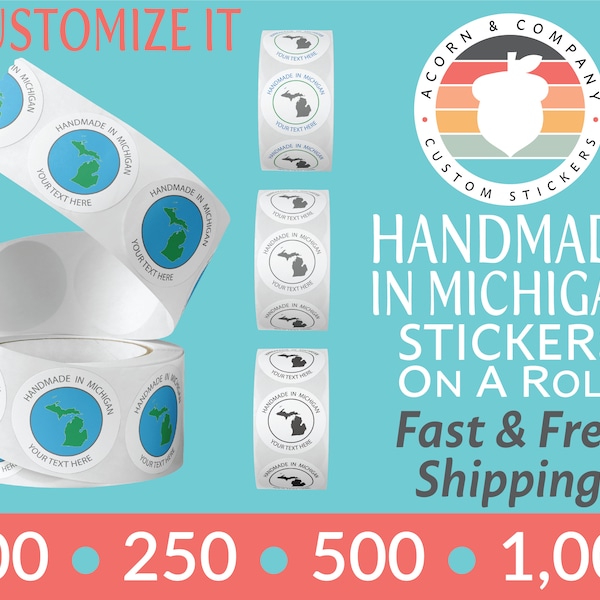 Made in Michigan Stickers - Etsy
