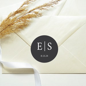 Monogram Wedding Stickers, Favor Stickers, Wedding Stickers, Event ...