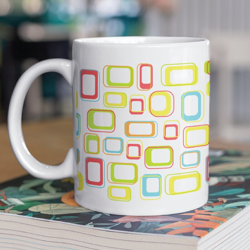 Geometric Mug - Etsy