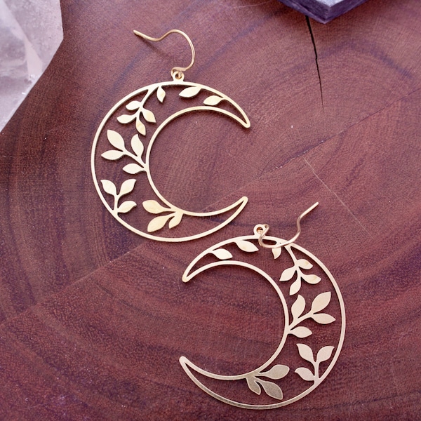 Moon Earrings - Etsy