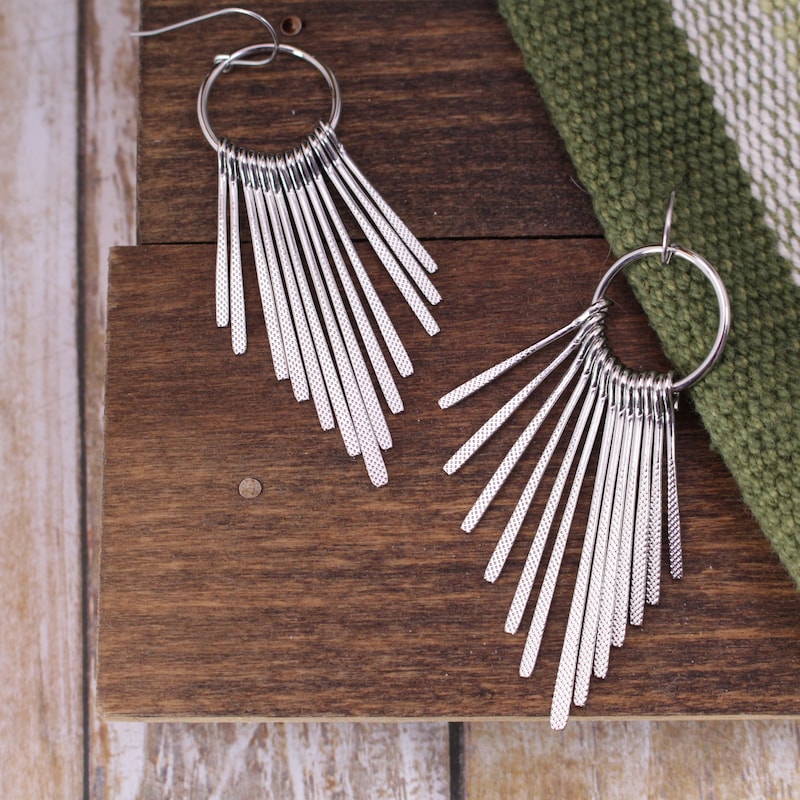 Fringe Earrings - Etsy