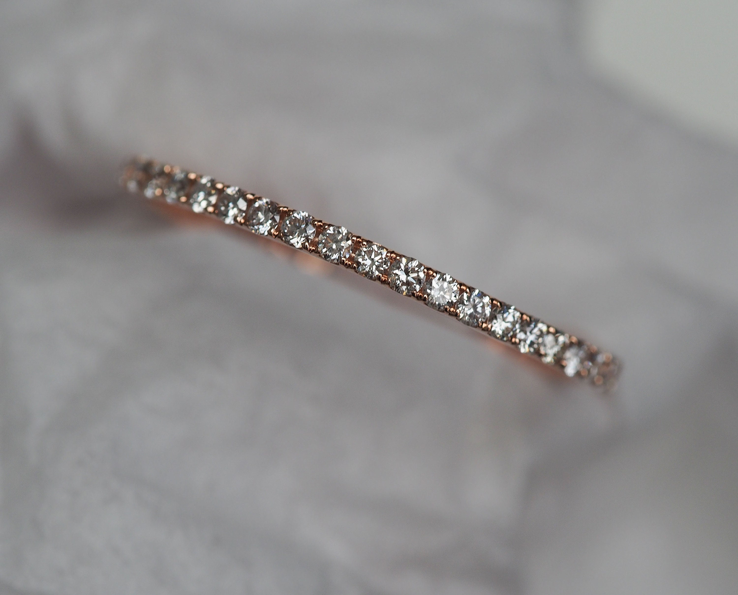 Thin Diamond Eternity Band, Micropave Eternity Band, Diamond Wedding ...