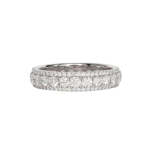 Women's Diamond Eternity Band With 5 Pointer Diamonds All Around and ...