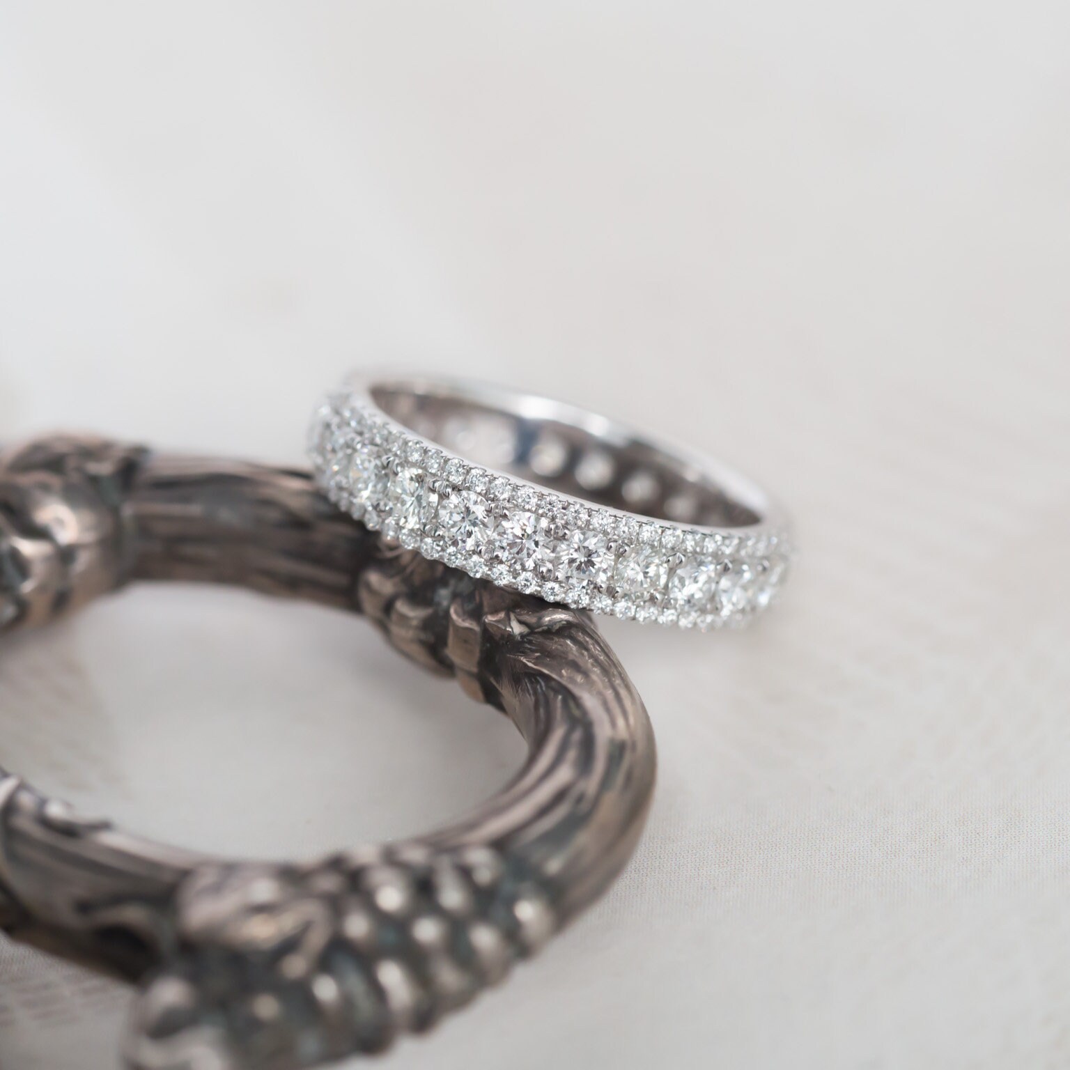 Women's Diamond Eternity Band With 5 Pointer Diamonds All - Etsy