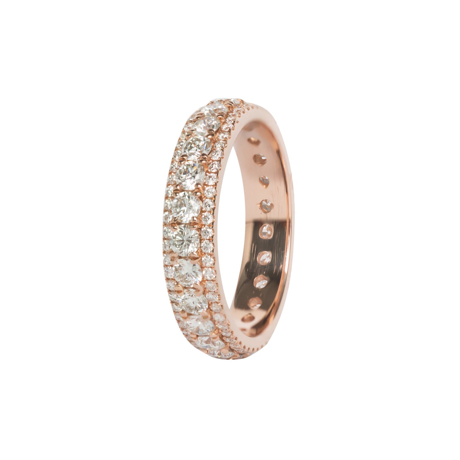Women's Diamond Eternity Band With 5 Pointer Diamonds All - Etsy