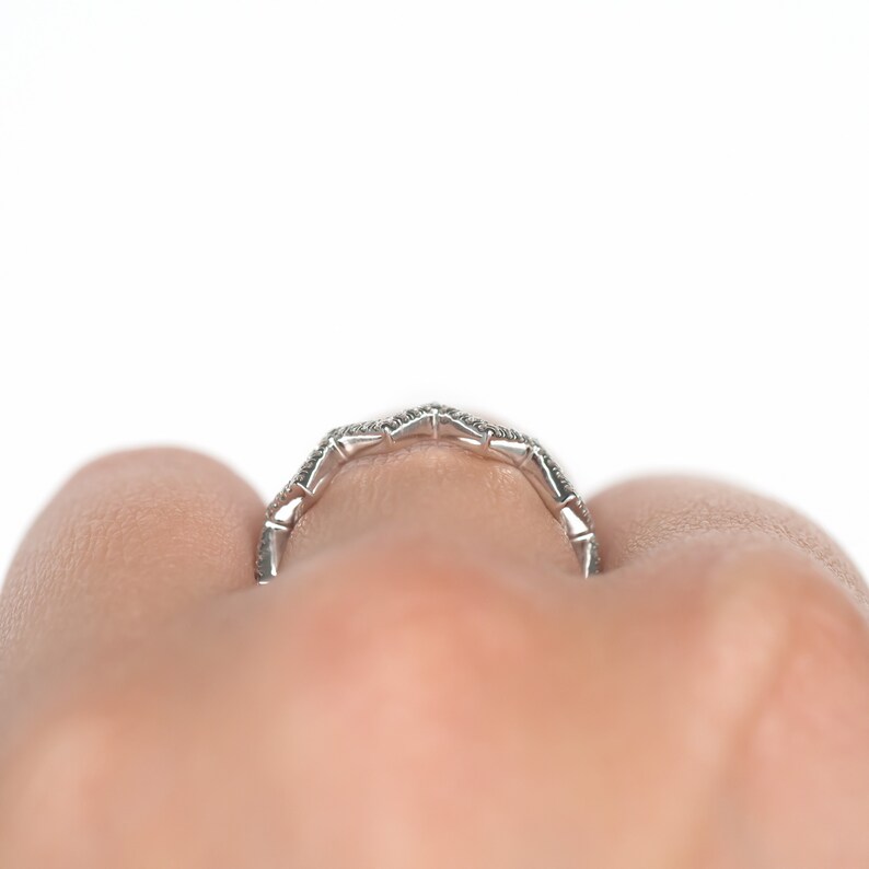 14K White Gold Zig-zag Diamond Ring, Pointer Finger Ring, Right Hand Diamond Ring DFR #005 - Etsy