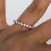 Women's Diamond Eternity Band, Single Prong Eternity Band With 3 ...