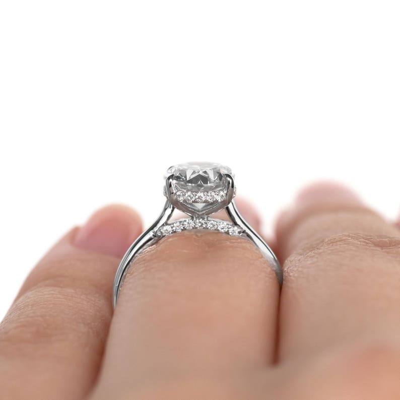 DBK Classic Solitaire Setting OVAL Solitaire Engagement Ring - Etsy