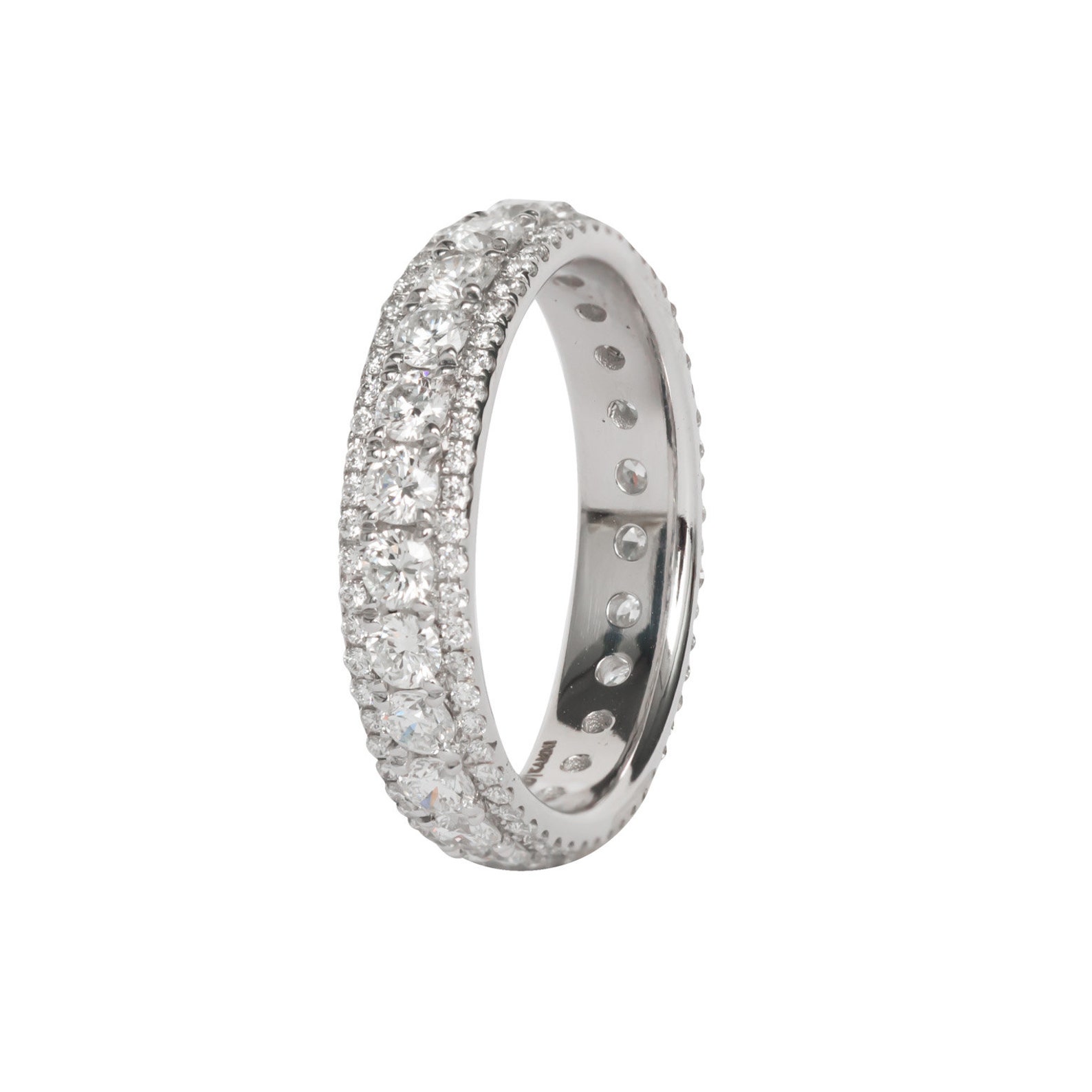 Women's Diamond Eternity Band With 5 Pointer Diamonds All - Etsy